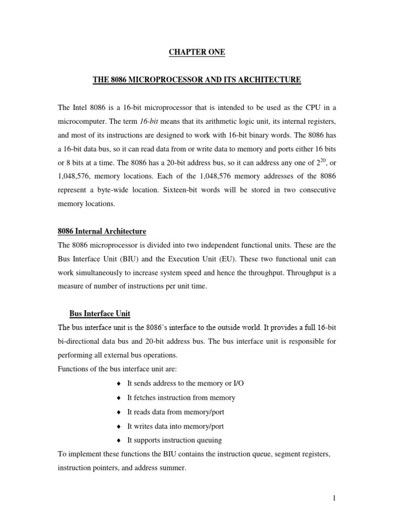 CH 1 | PDF | Central Processing Unit | Computer Data