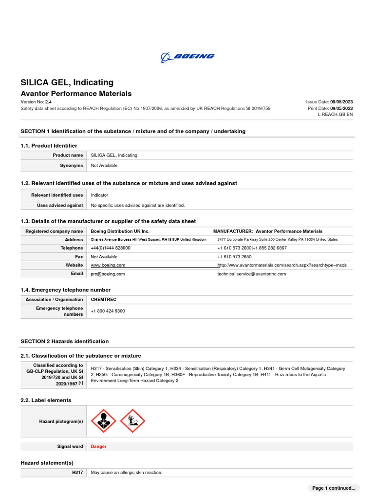 MILD3716 33 EU EN safetyDataSheet Sds 8799831064580 0 1 | PDF ...