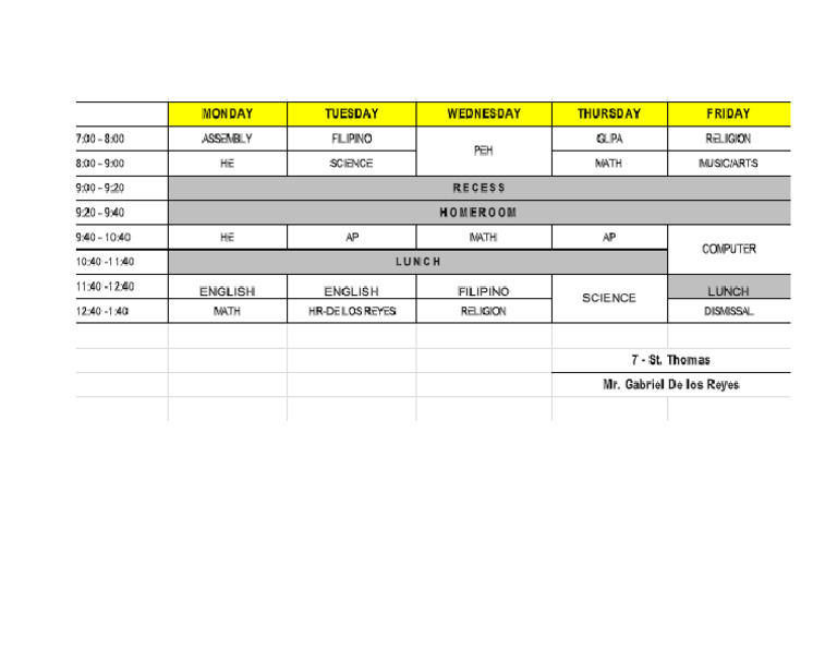Sir Gab Schedule | PDF