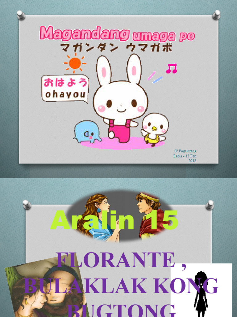Aralin 15 Florante Bulaklak kong Bugtong | PDF
