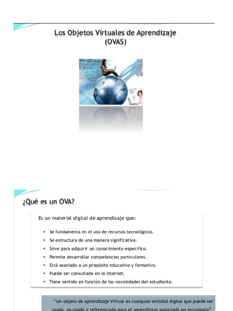 Objetivos Virtuales de Apredizaje | PDF