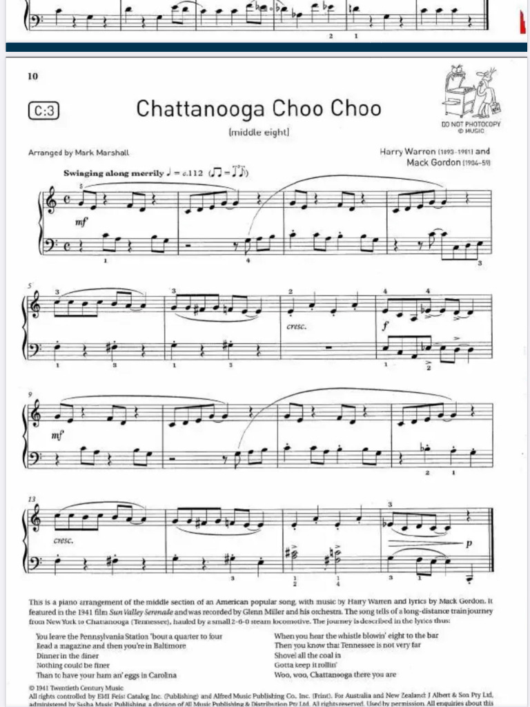 Chattanoga Choc Choc (ABRSM) | PDF