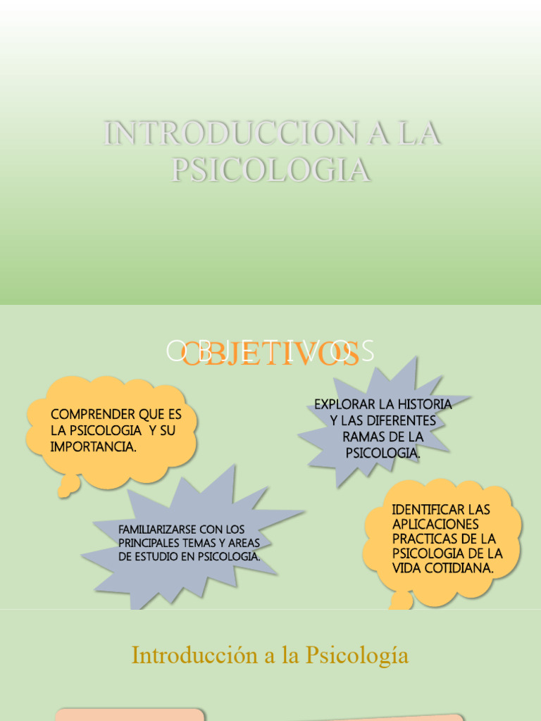 Introduccion A La Psicologia | PDF | Sicología | Mente