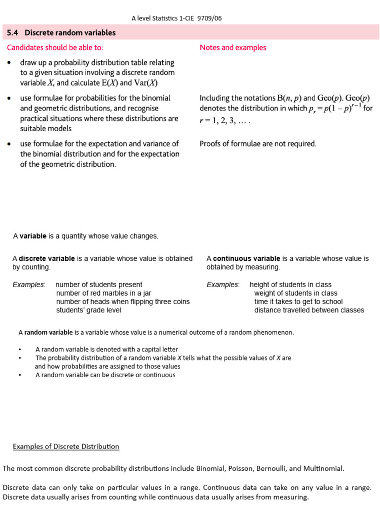 Geometric Distribution in Statistics | PDF | Probability Distribution ...