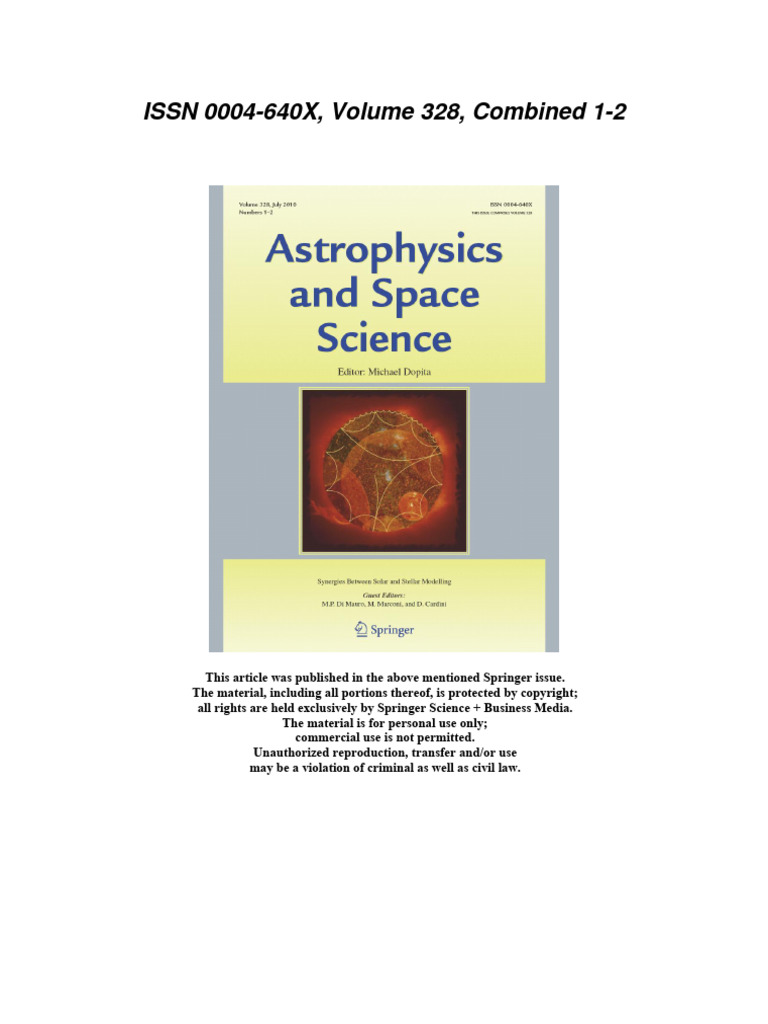 The Solar, Exoplanet and Cosmological Lithium Problems | PDF ...