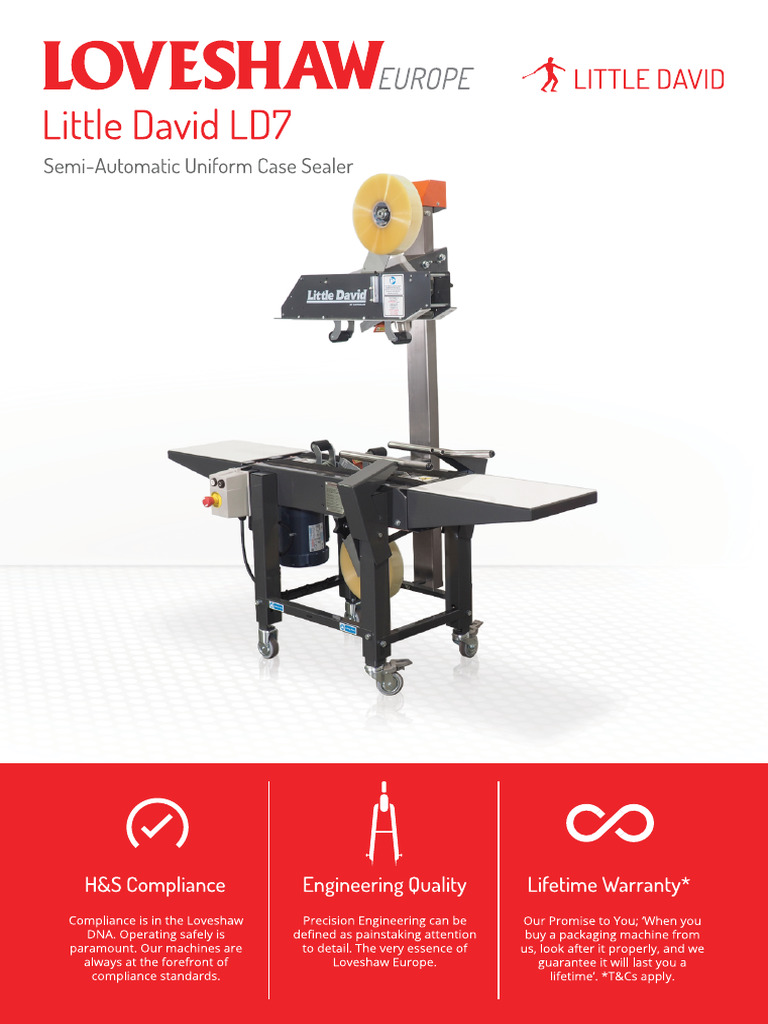 Semi Automatic Uniform Case Sealer Loveshaw LD7 | PDF