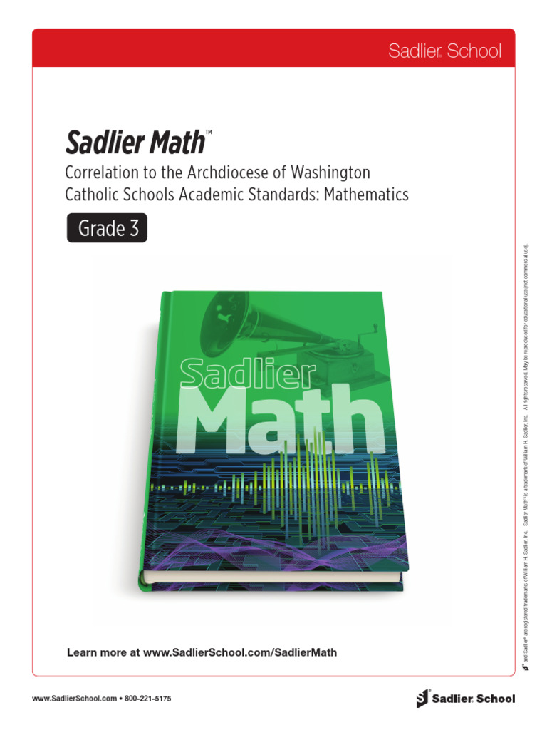 Grade 3 Sadlier Math - Chapter List | PDF
