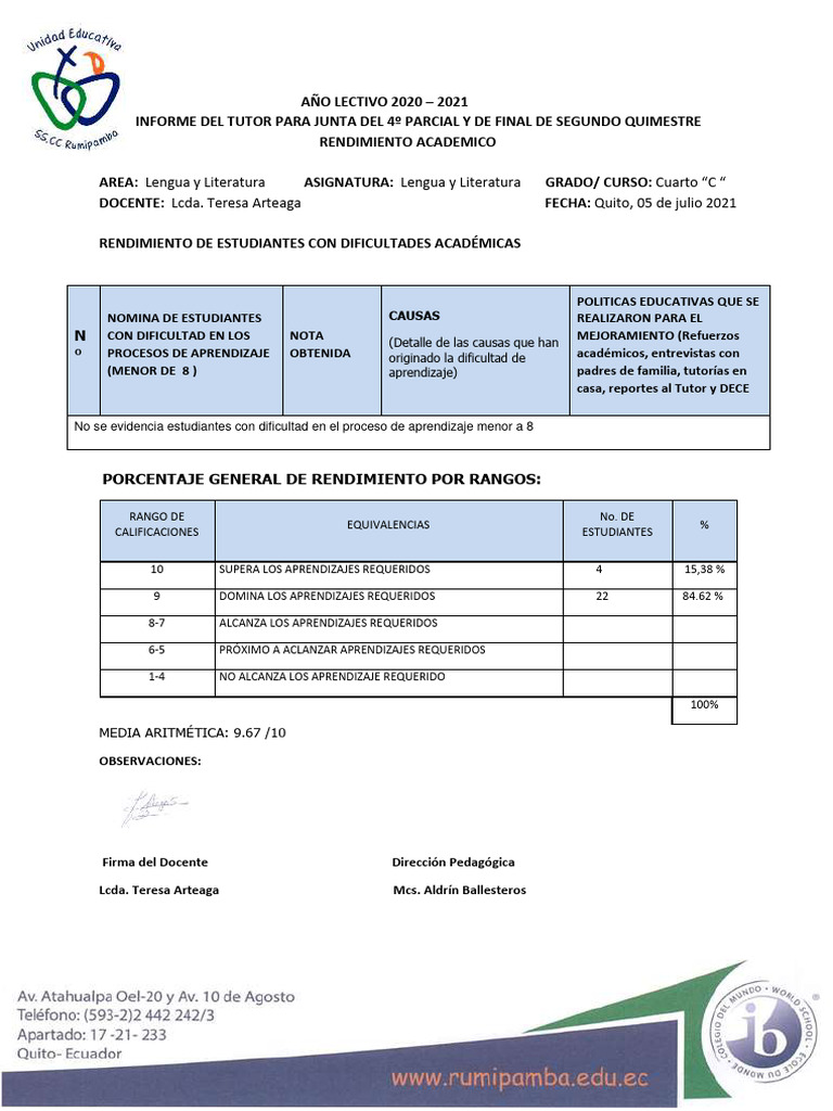 4c Egb 4parcial Final Quimestre 2 Lengua y Literatura | Descargar gratis PDF | Aprendizaje ...