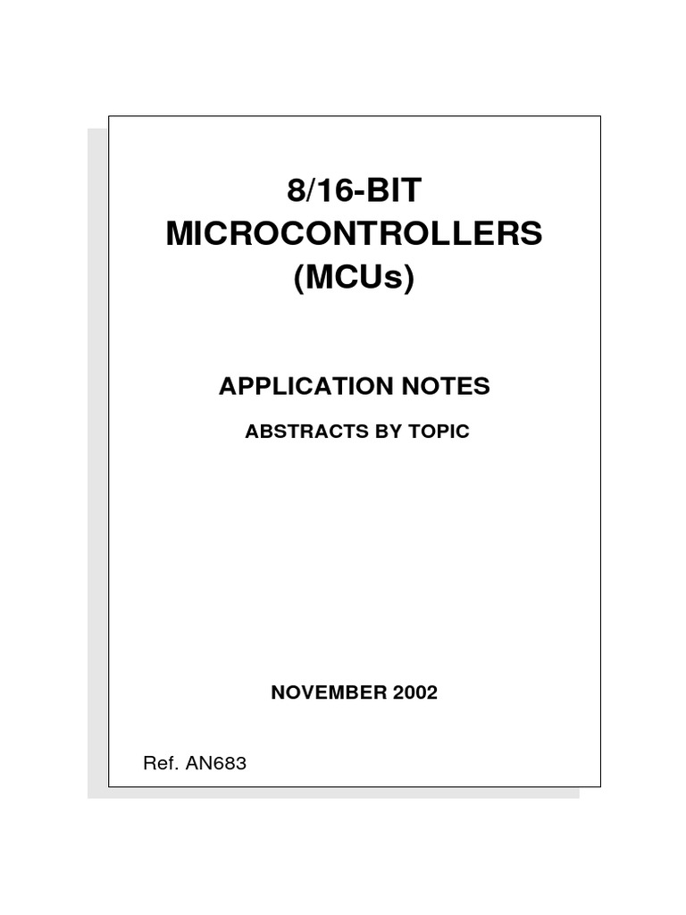 MCU Aplication Note Varias 01 | PDF
