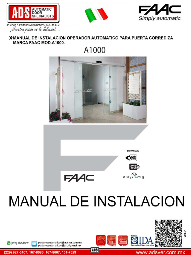 Manual de Instalacion Operador Automatico para Puerta Corrediza Marca ...