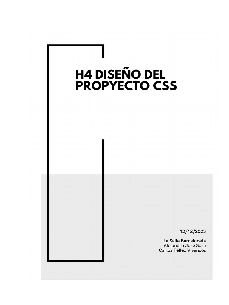 Diseño Proyecto CSS | PDF