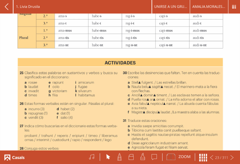 Latín 4 ESO LOMLOE - Ecasals - Net 9 | PDF | Sintaxis | Numero Gramatical