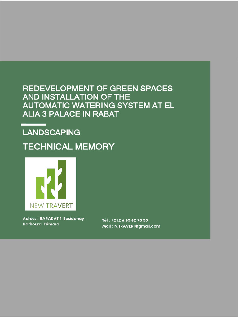 NEW TRAVERT - Technical Proposal | PDF