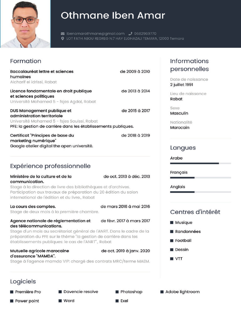 CV de Othmane Iben Amar - Compressed | PDF