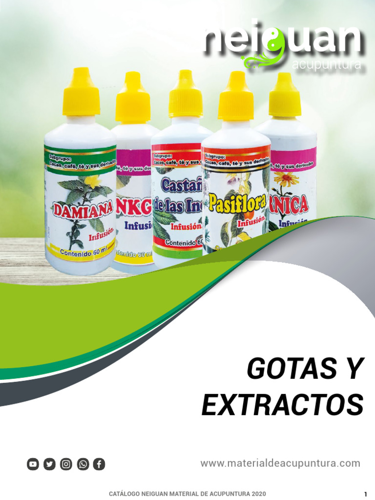 EXTRACTOS - CATALOGO NEIGUAN - MATERIAL - DE - ACUPUNTURA - Web | PDF ...