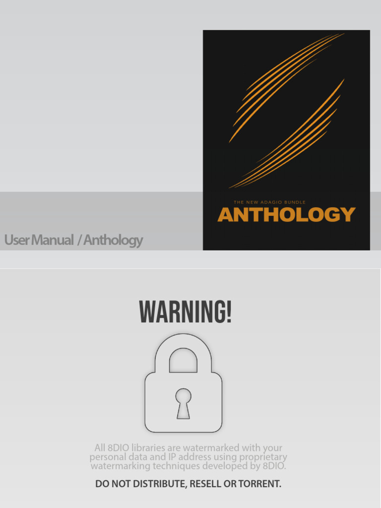 8dio Anthology - User Manual | PDF | License | Copyright