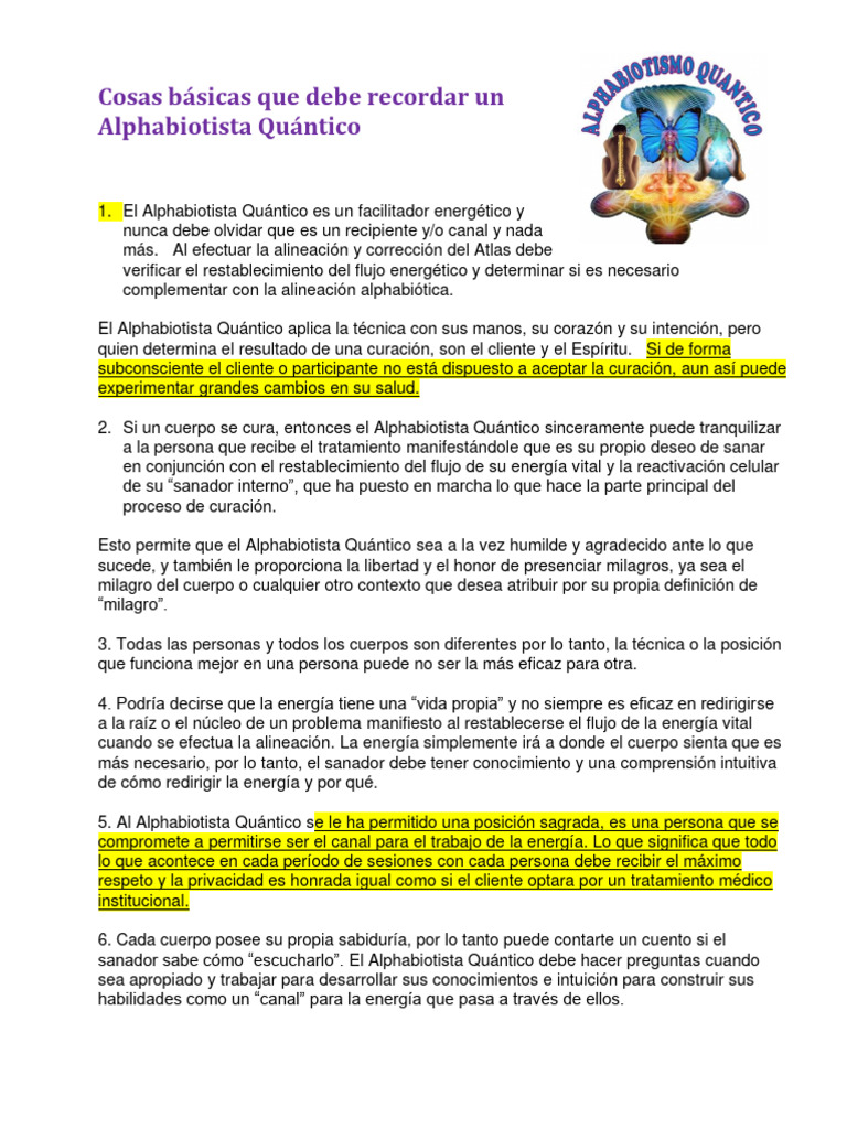 4 Cosas Básicas Que Debe Recordar Un Alphabiotista Quantico | PDF | Milagro