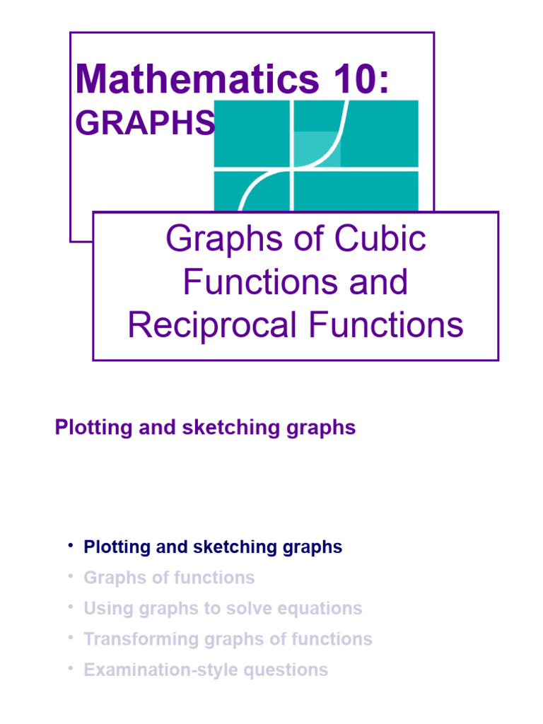 Graph of Cubic Functions and Reciprocal Functions | PDF | Algebra ...