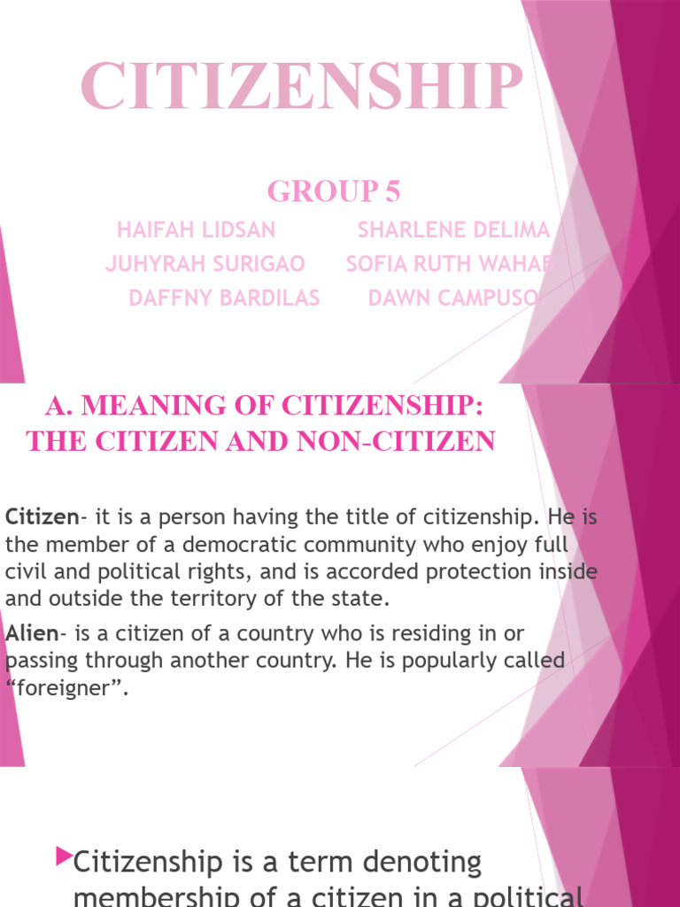 CITIZENSHIP | PDF | Citizenship | Naturalization