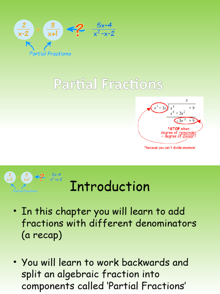 Understanding Partial Fractions in Algebra | PDF | Mathematical ...