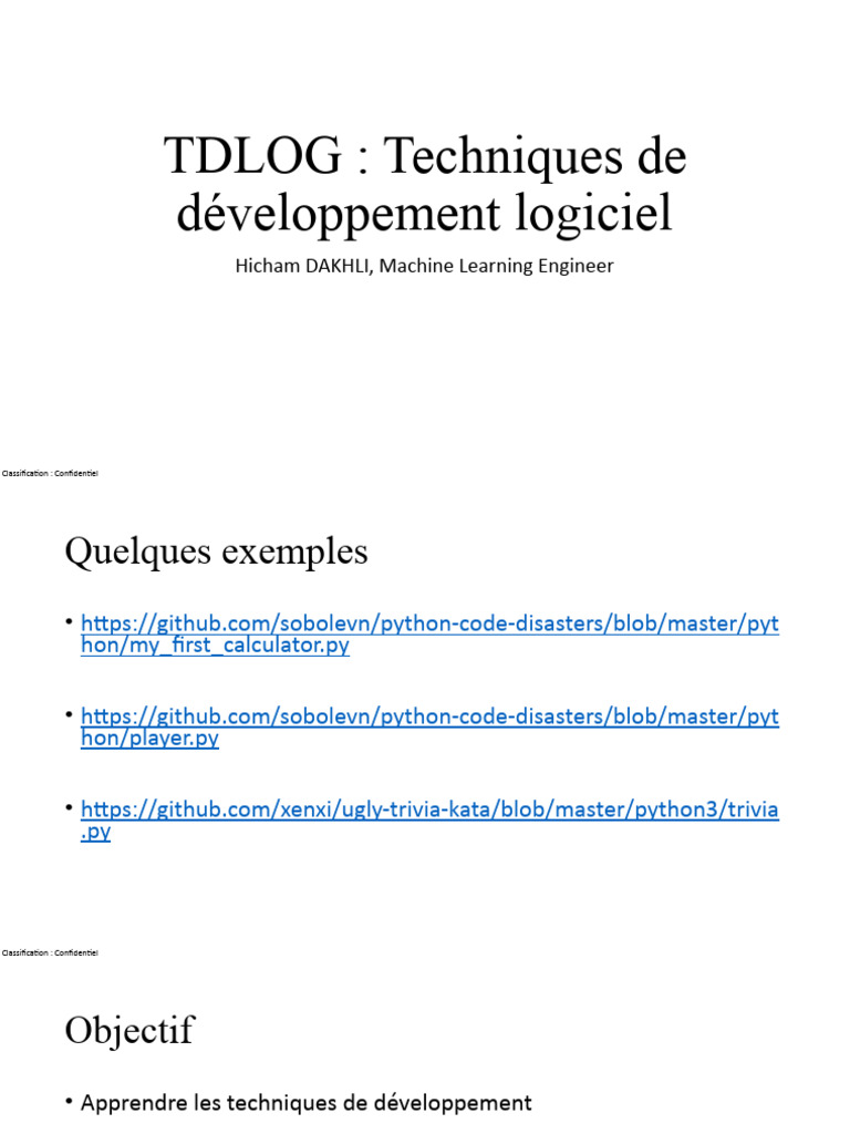 Tdlog Session1 | PDF