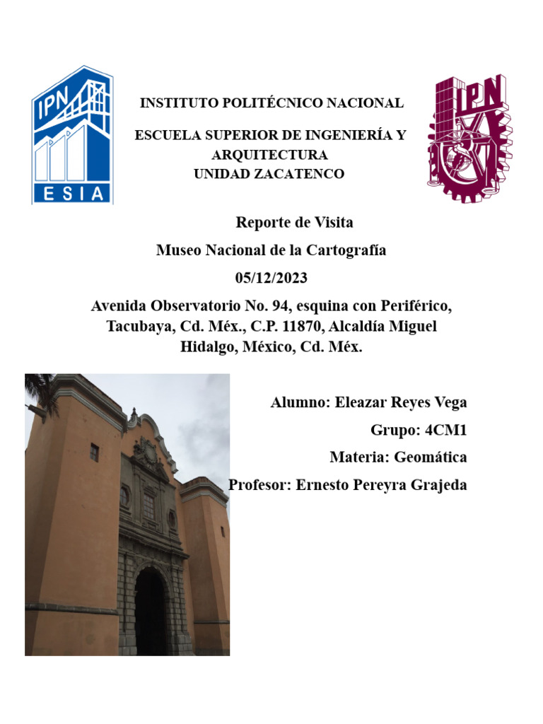Reporte Cartografia | PDF | Cartografía | Mapa