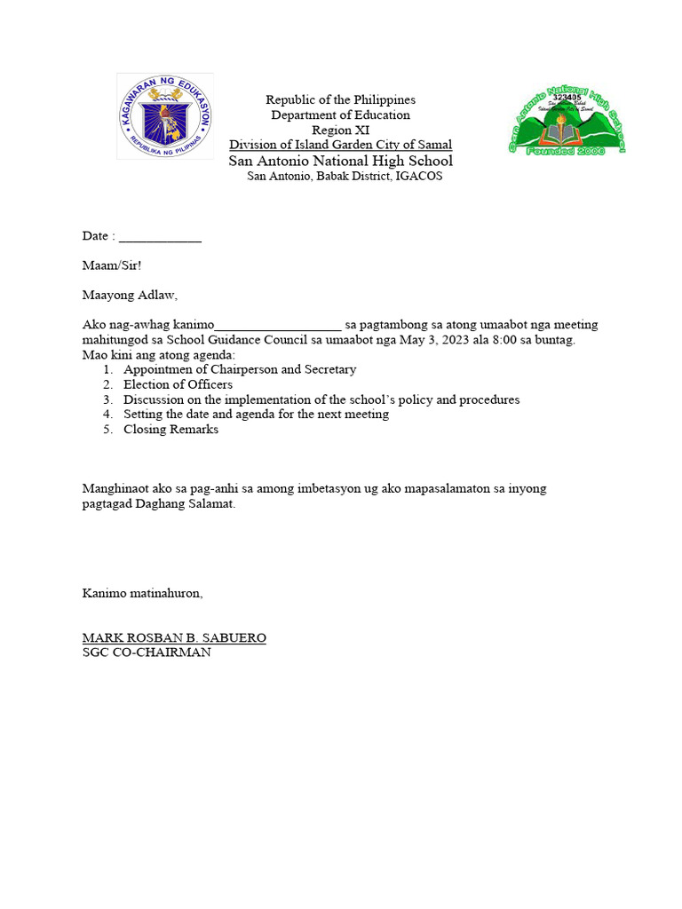 SGC Letter | PDF