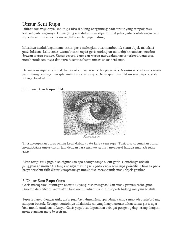 Unsur Seni Rupa | PDF