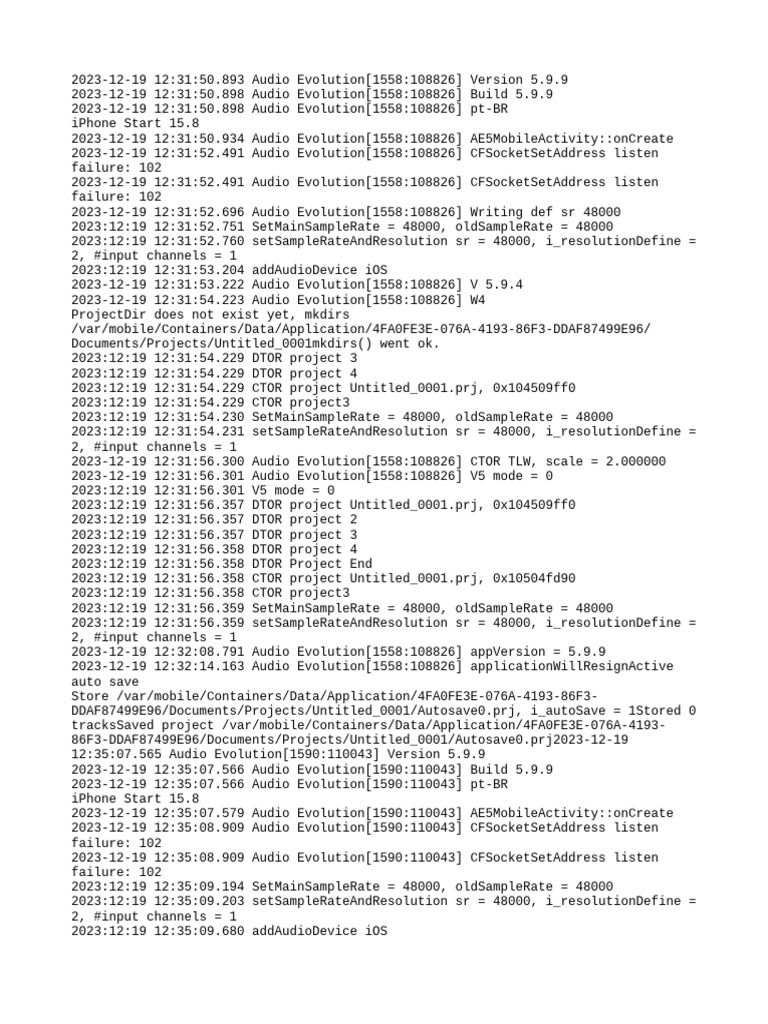 AELog | PDF | Ios | Computer Science