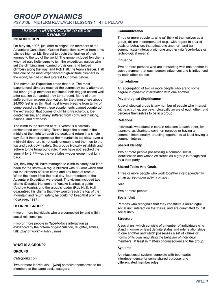 Group Dy Midterm Reviewer L 1 3 | PDF