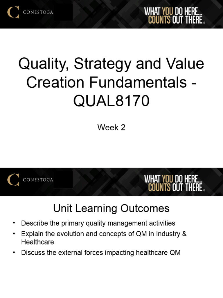 QUALITY AND STRATEGY | PDF | Quality Management | Health Care