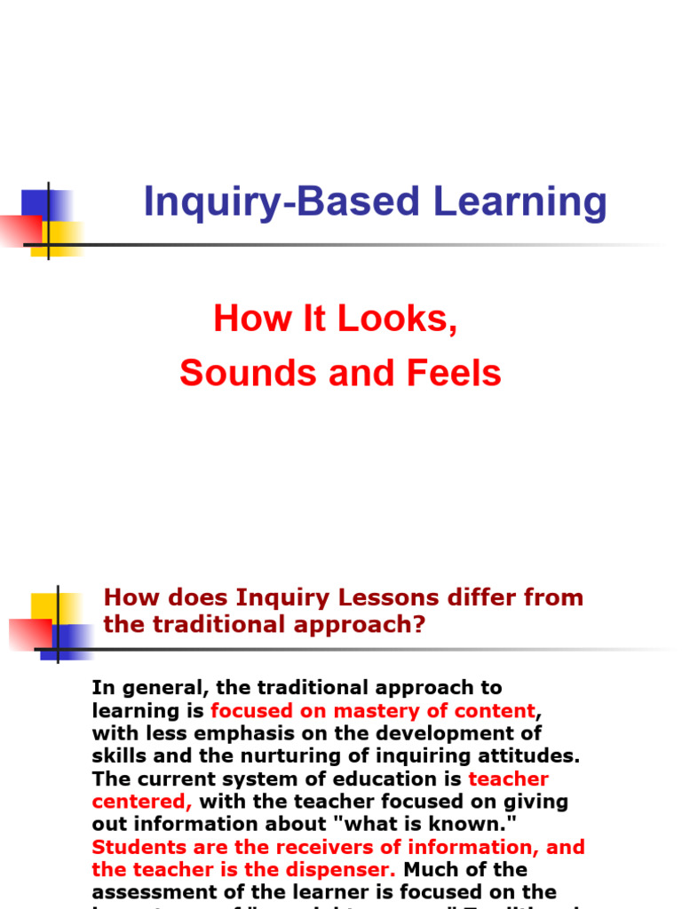 Inquiry Based Learning | PDF | Inquiry Based Learning | Learning