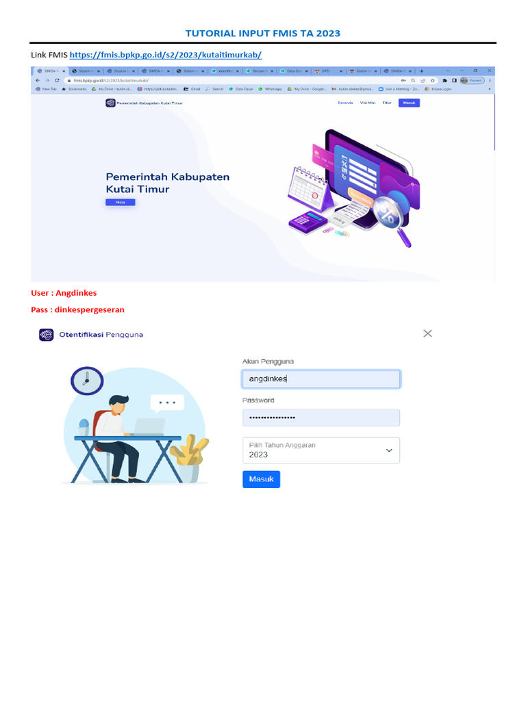 Tutorial Input FMIS TA 2023 | PDF | Bisnis | Pengelolaan Keuangan & Uang