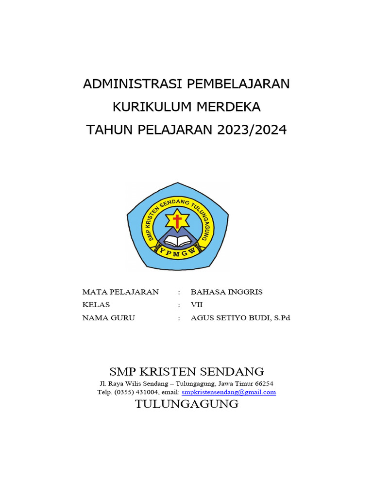 Cover Adm Pembelajaran-1 | PDF