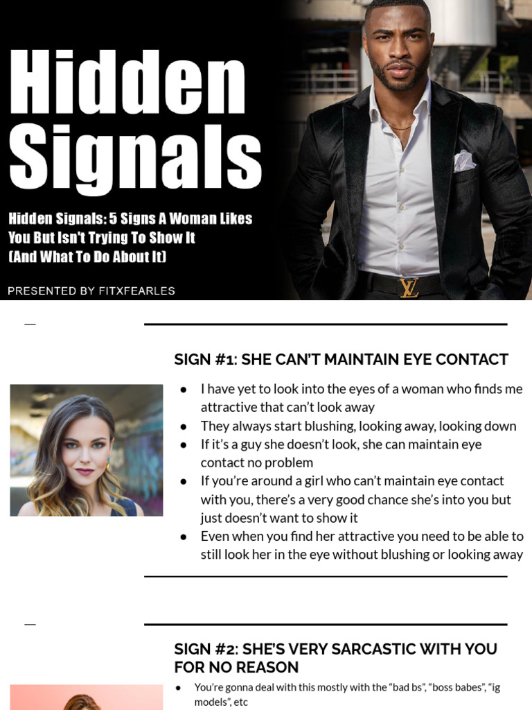 Hidden+Signals+ +Presented+by+FitXFearless | PDF | Communication ...