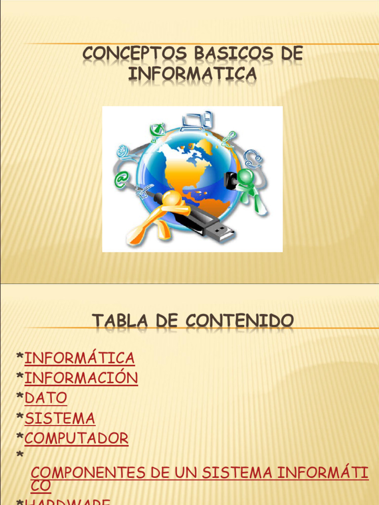 Informática Básica | PDF | Hardware de la computadora | Red de computadoras