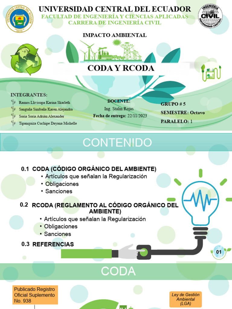 Grupo N°5 - CODA-RCODA | PDF | Multa (pena) | Entorno natural