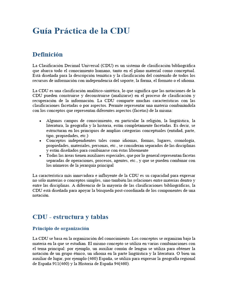 Guia Practica Cdu | PDF | Idioma aleman | Science