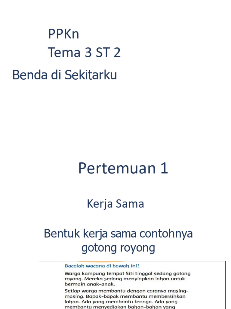 Materi PPKN Tema 3 ST 2 | PDF