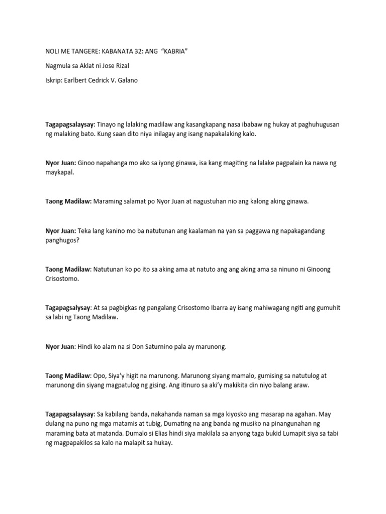 Kabanata 32 - Galano | PDF