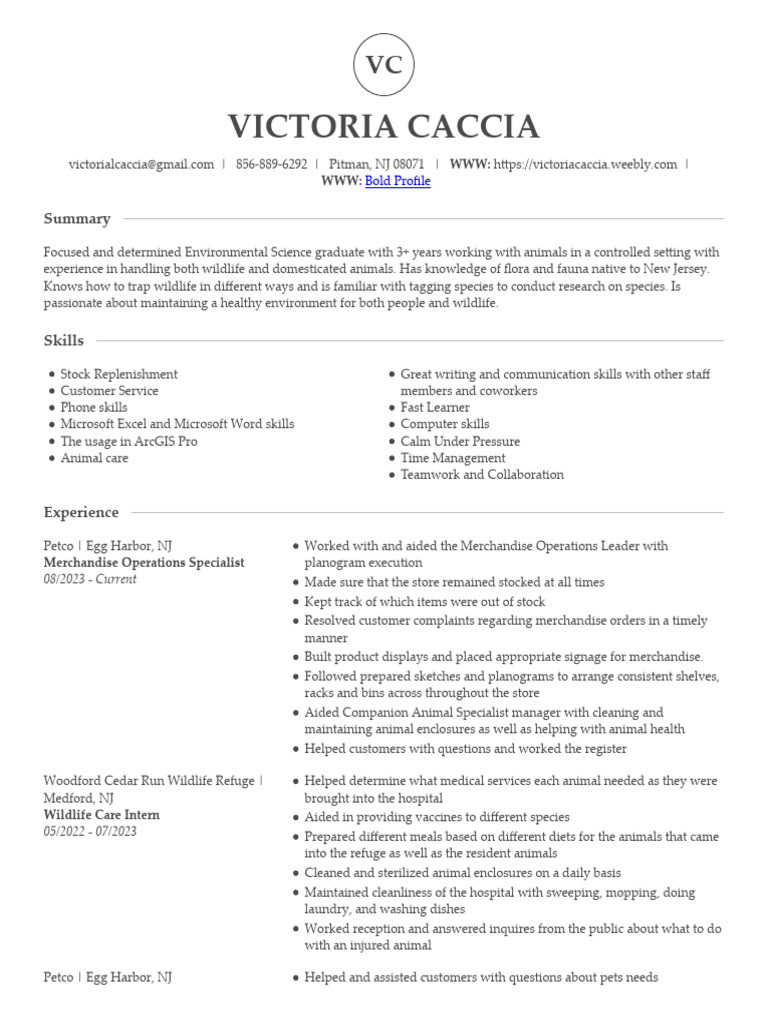 Victoria Caccia Resume-2 | PDF