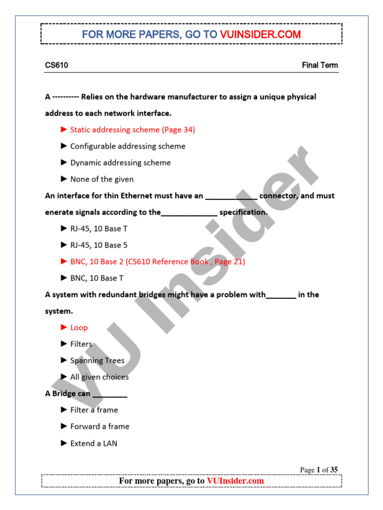CS610 Final Term Past Papers Mega File | PDF | Internet Protocols ... CS610 Final Term Past Papers Mega File | PDF | Internet Protocols ...