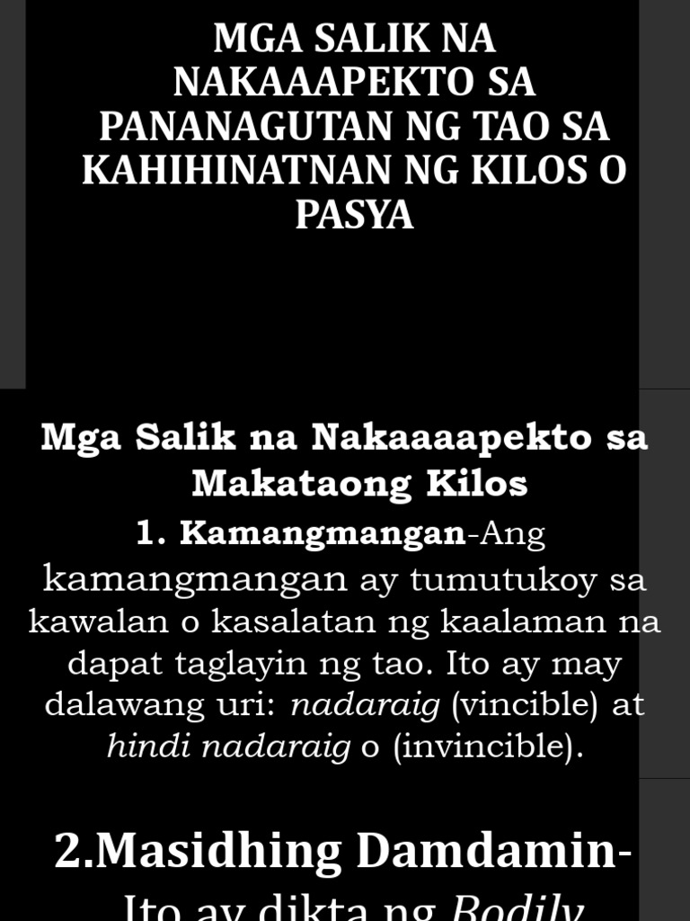 Mga Salik Na Nakaaapekto Sa Pananagutan NG Tao | PDF