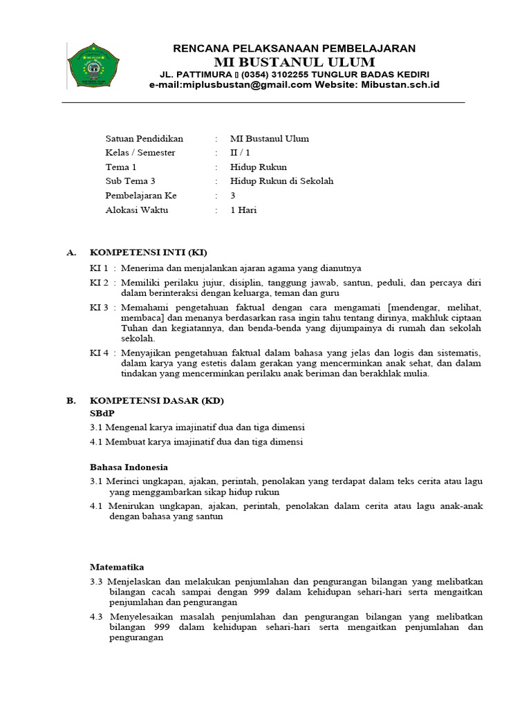 RPP Micro Teaching 1 | PDF