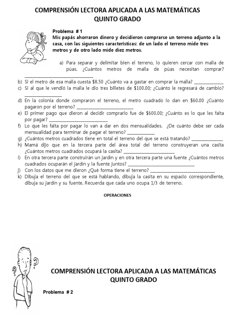 Comprension Lect Mate ME | PDF