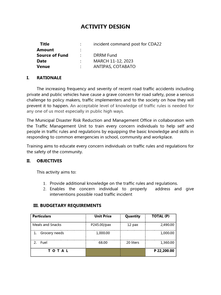 Activity Design | PDF | Social Science