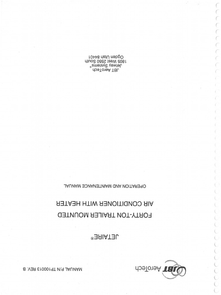 Jetaire Trailer-Mounted Air Conditioner Mobile Preconditioned Air Unit ...