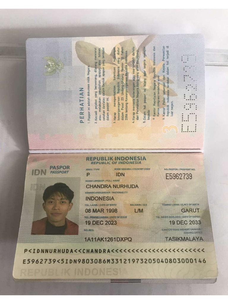 Paspor Chandra | PDF