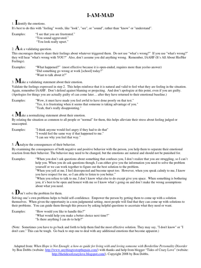 I Am Mad Communication Tool | PDF | Feeling | Cognitive Science