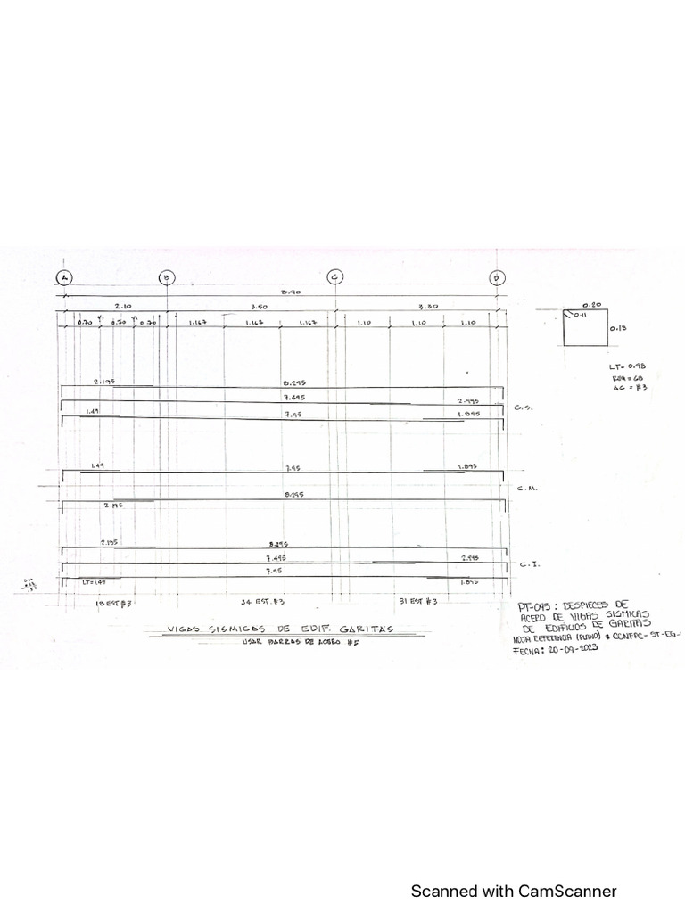 PT-045 (Despieces de Acero de Vigas Sísm | PDF